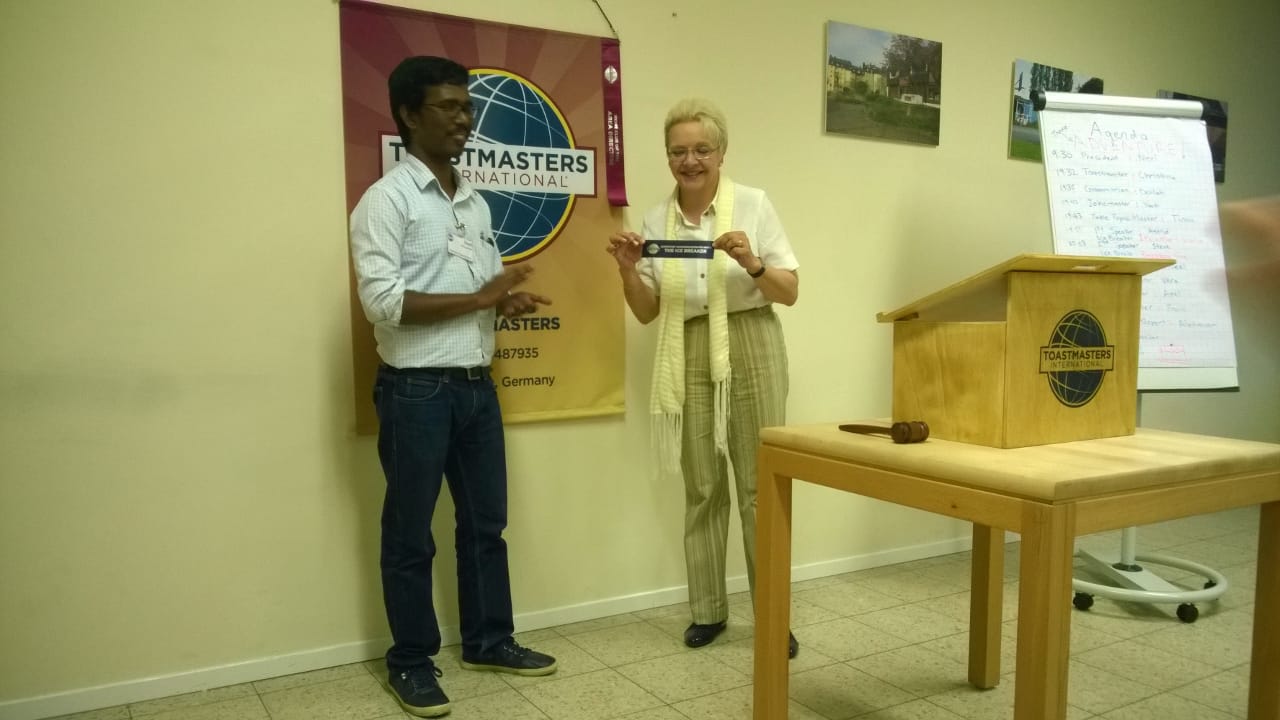 Ice Ice Baby! – Bamberg Toastmasters